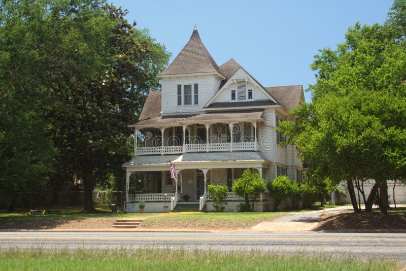 Historic Victorian Home in Rural Eastern Texas Stock Image - Image of ...