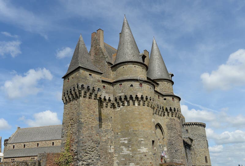 Historic Vitre Castle stock photo. Image of attraction - 33023032