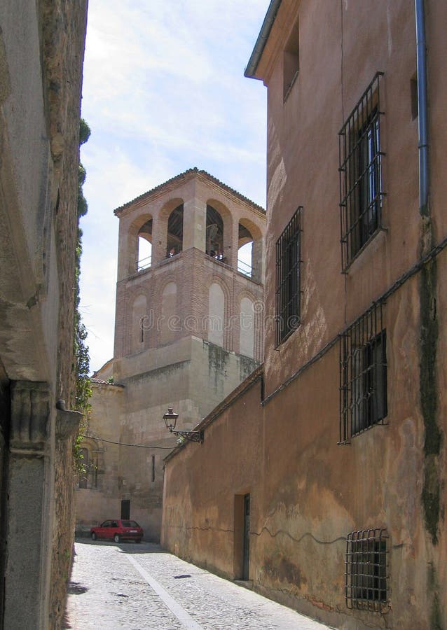 An Historic Walkway in Spain Stock Image - Image of doorway, stone ...