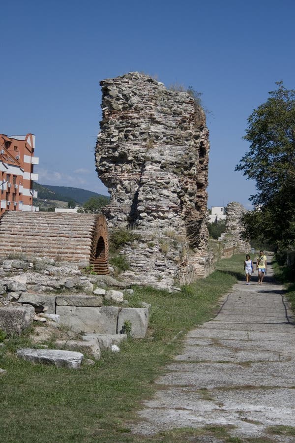 Historic wall editorial image. Image of ancient, town - 45010075