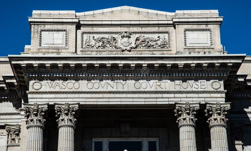 Historic Wasco County Courthouse in the Dalles Oregon Stock Photo ...