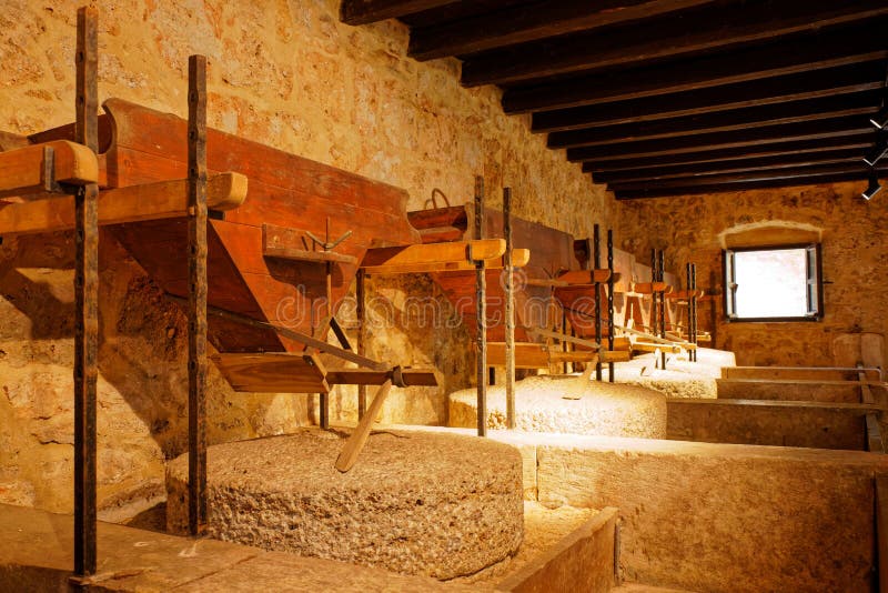 Historic water mill stock photo. Image of inside, antique - 201838272