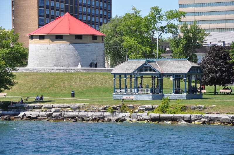 Historic Waterfront of Kingston, Ontario Stock Image - Image of energy ...