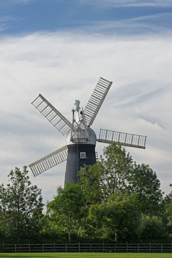 Historic Windmill in the UK Stock Photo - Image of architecture ...