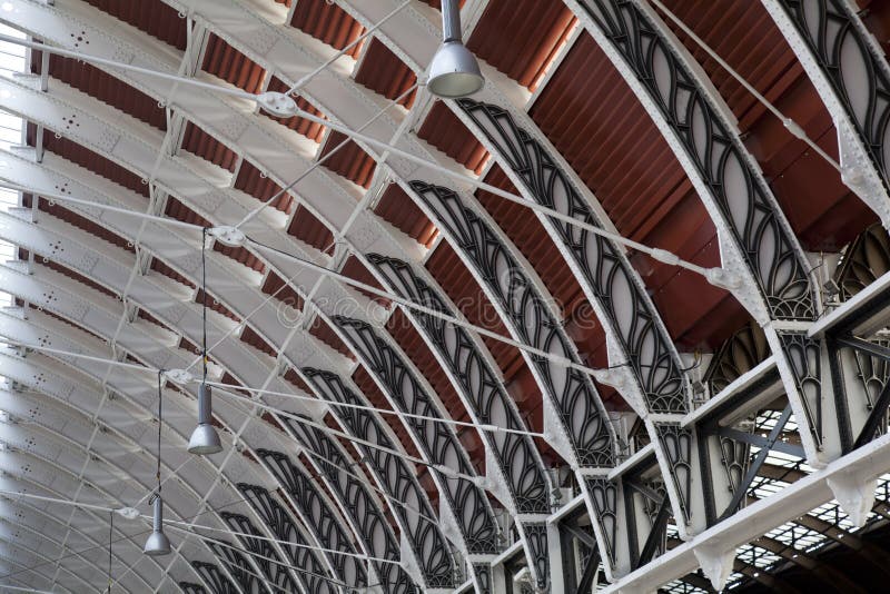 Historic Wrought Iron Arches Stock Image - Image of repeating, light ...