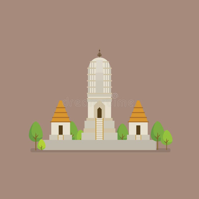 Historical Ancient Temple Vector Illustration Stock Vector ...