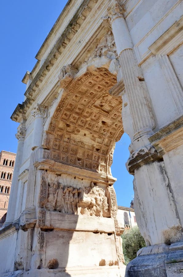 Historical arch in Rome editorial stock image. Image of monument ...