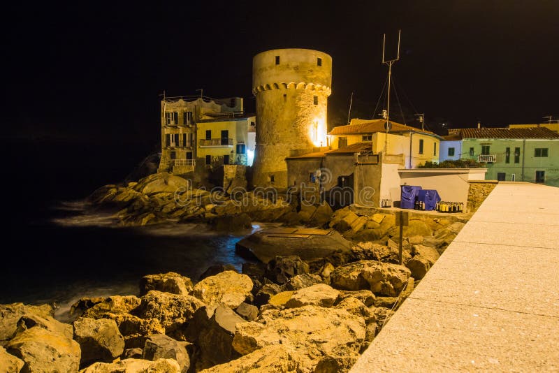 Historical Architecture of Giglio Island Stock Image - Image of island ...