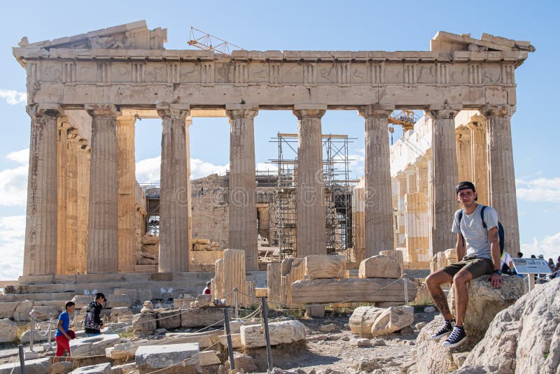 HISTORICAL ARCHITECTURE, SCENE from ACROPOLIS, GREECE, ATHENS, 2019 ...
