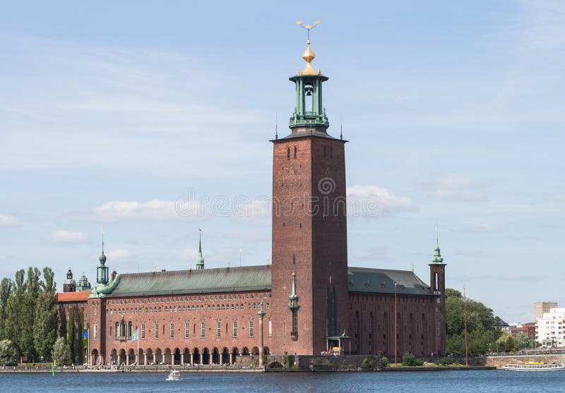 Historical Architecture Tower in Stockholm, Sweden Stock Image - Image ...