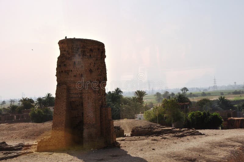 A Column Above Ground in Egypt Stock Photo - Image of egypt, ground ...