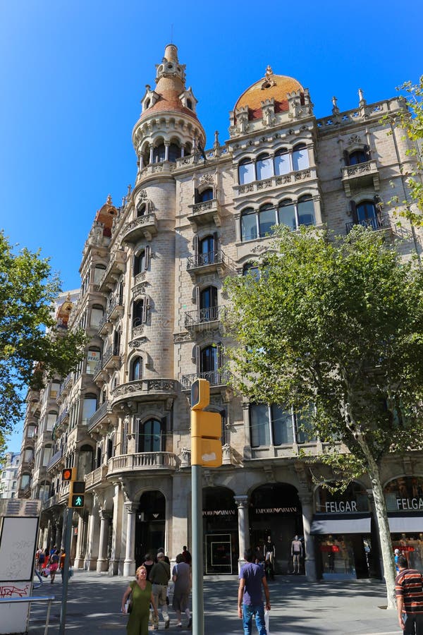 Historical and Artistic Building, Barcelona Editorial Image - Image of ...