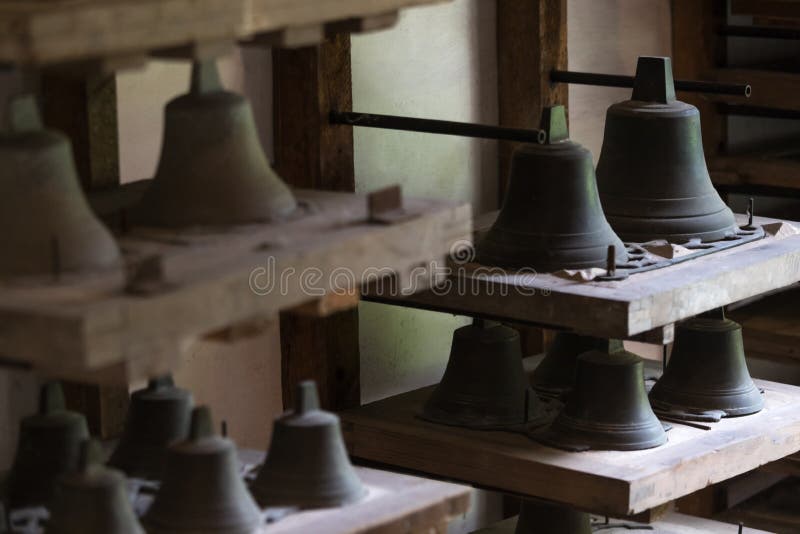 Historical bell making stock image. Image of vise, sounds - 162392783