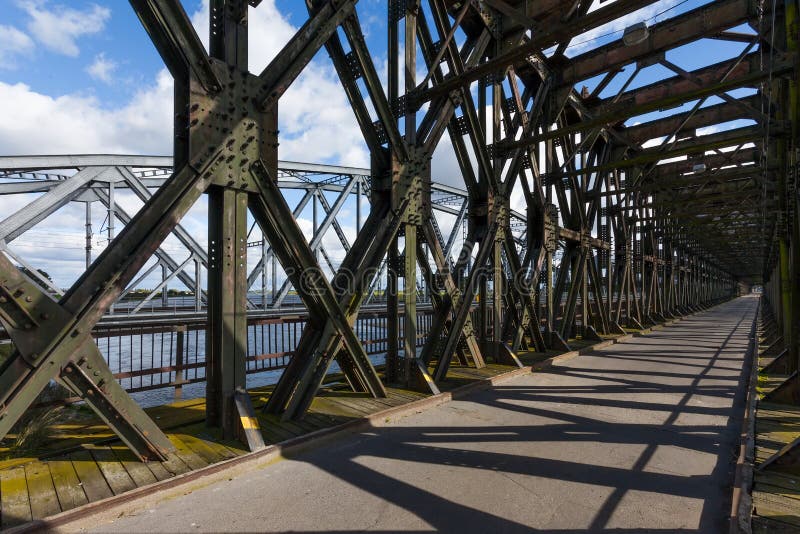 Historical Bridge in Tczew, Poland Stock Photo - Image of bridge ...