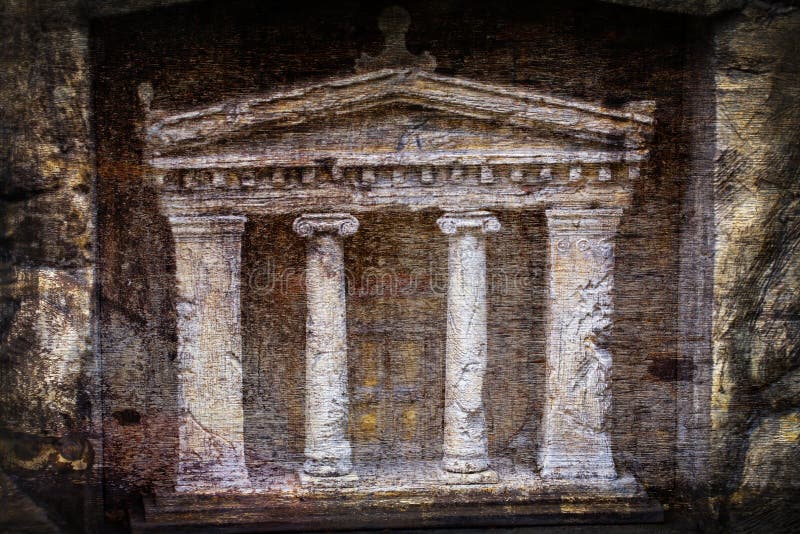 Historical Building Background Texture Stock Illustration ...