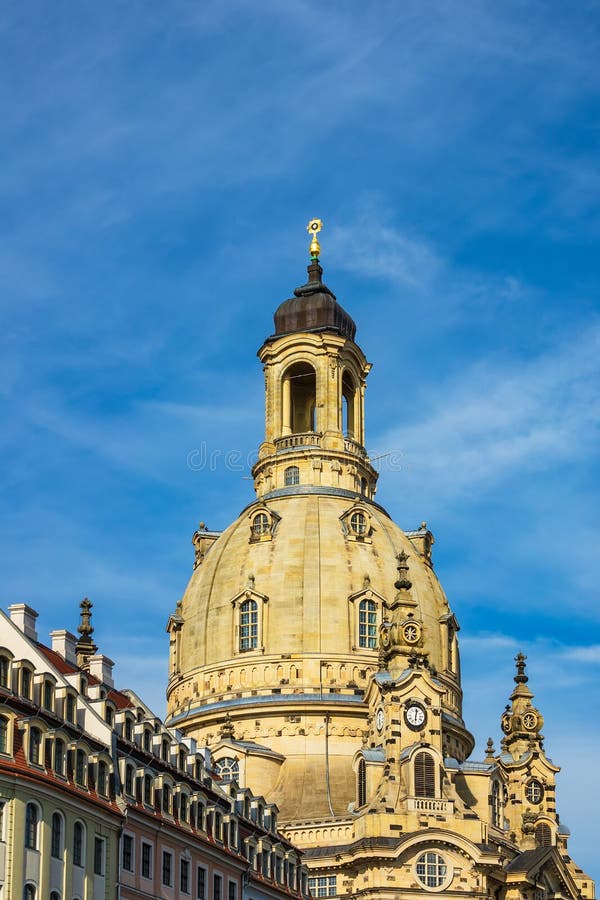 Historical Building with Blue Sky in Dresden, Germany Stock Image ...