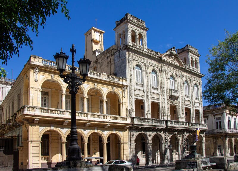 Historical Building Facade in Havana Editorial Stock Photo - Image of ...