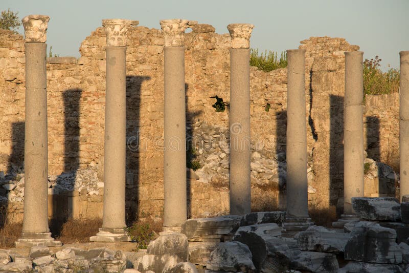 Historical Building with Marble Columns. Elements of Architectural ...