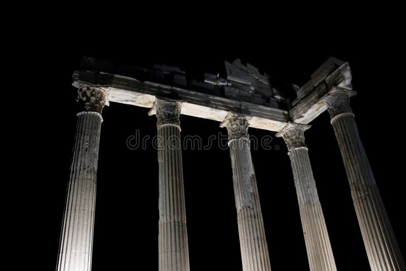 Historical Building with Marble Columns. Elements of Architectural ...