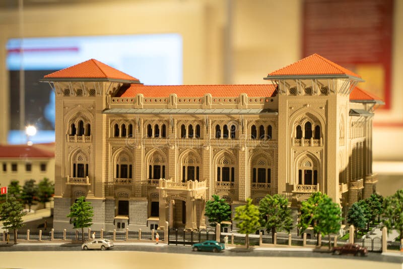 Historical Building Model in the Museum. Editorial Image - Image of ...