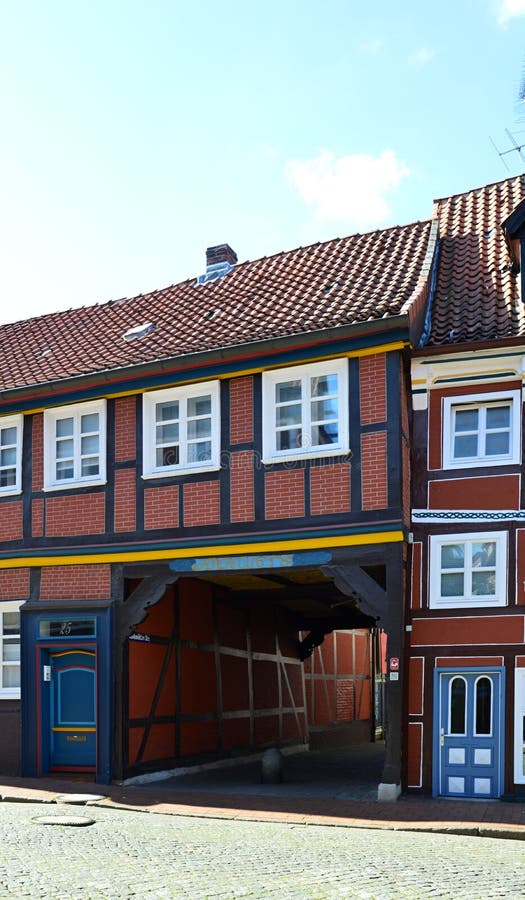 Historical Building in the Old Hanse Town Stade, Lower Saxony Stock ...
