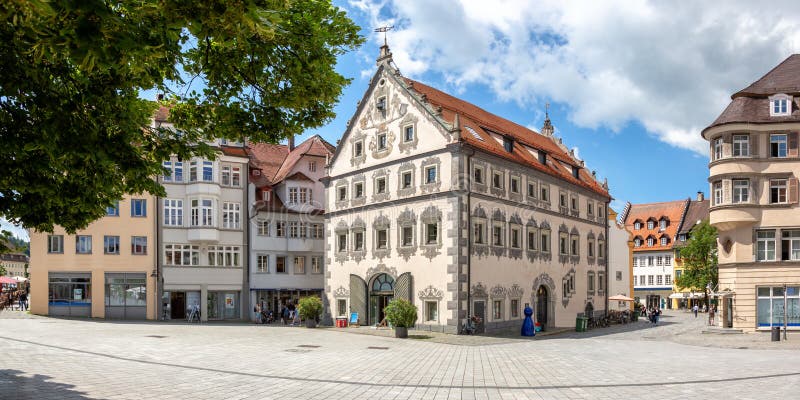 Historical Building in Ravensburg Old Town Panorama in Germany ...