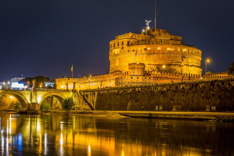 Romantic Rome by night editorial photo. Image of exterior - 118466466