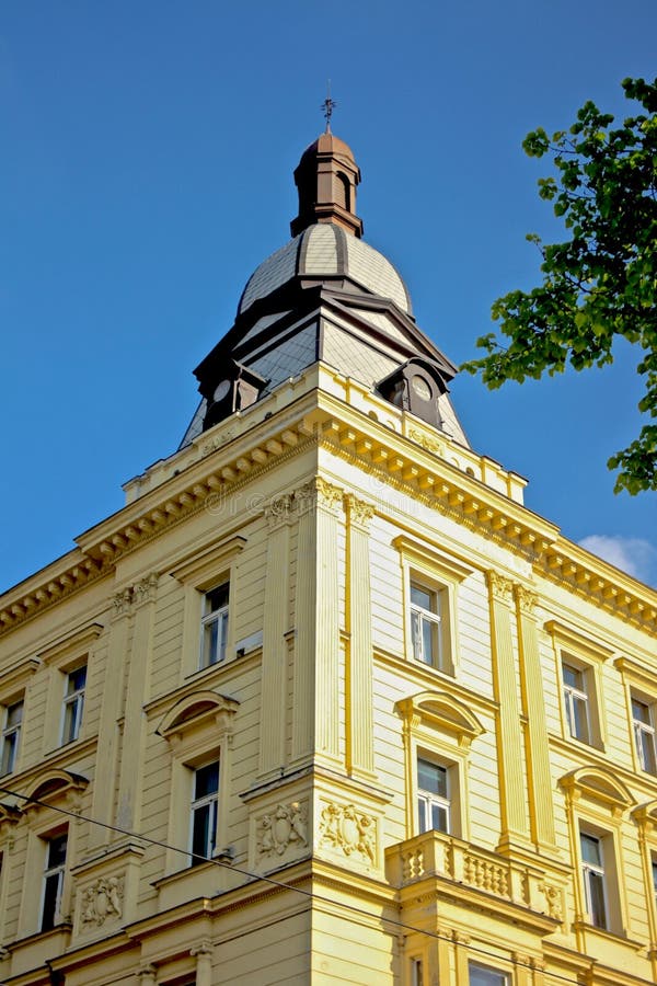 Historical Building with Spire Stock Image - Image of building, home ...