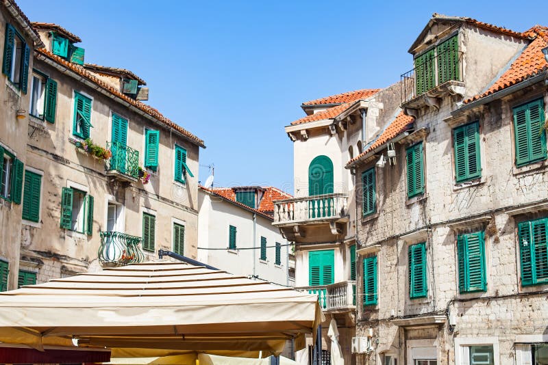 Historical Building in Split, Croatia Stock Photo - Image of dalmatian ...