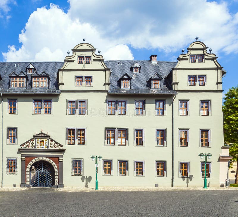 Historical Building in Weimar, Germany Stock Photo - Image of amalie ...