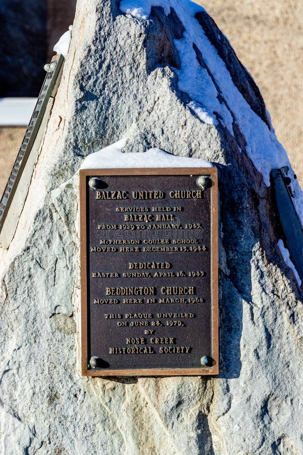 Historical Buildings in the Hamlet of Balzak, Alberta, Canada Editorial ...