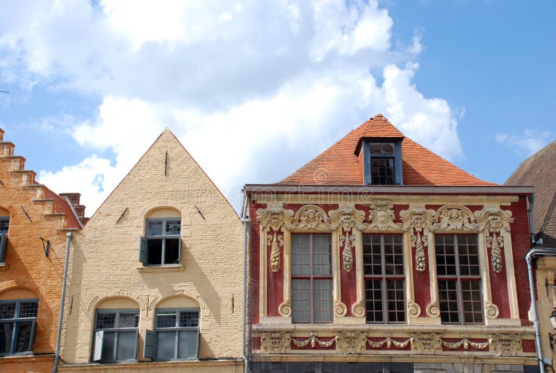 Historical Buildings in Lille Stock Image - Image of center, historical ...