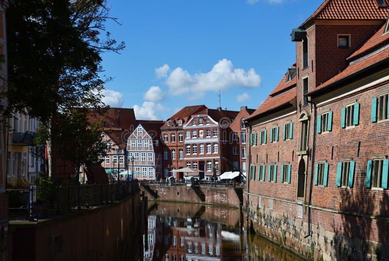 Historical Buildings in the Old Town of Stade, Lower Saxony Stock Photo ...