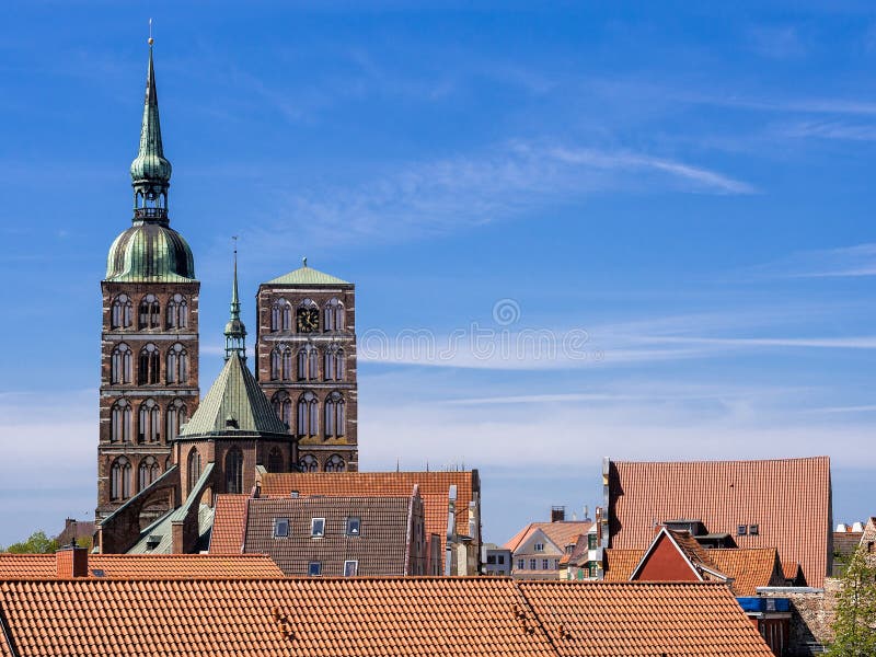 Historical Buildings in Stralsund Stock Image - Image of relax, germany ...