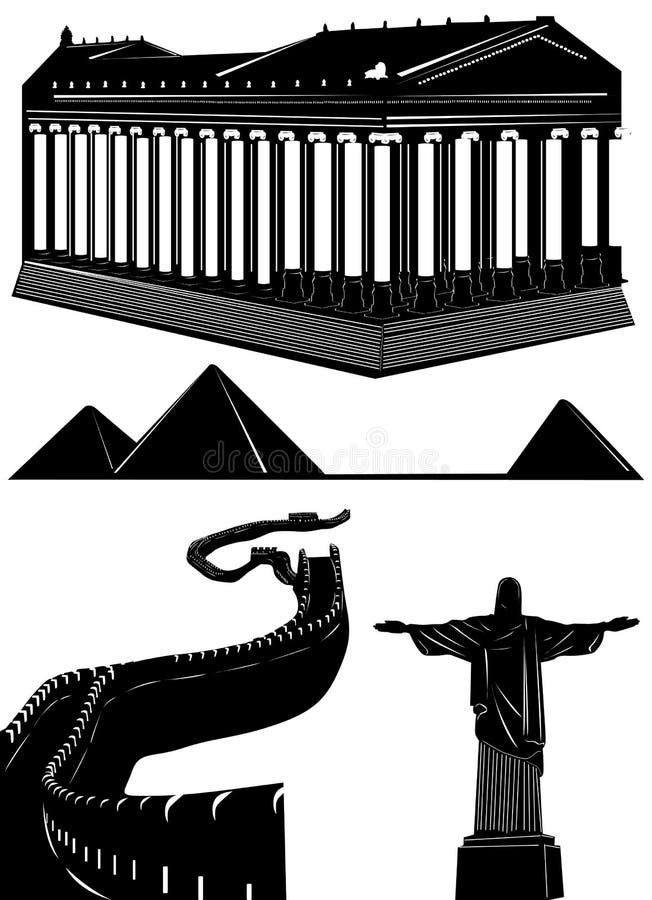 Historical Buildings Vector Stock Vector - Illustration of historical ...