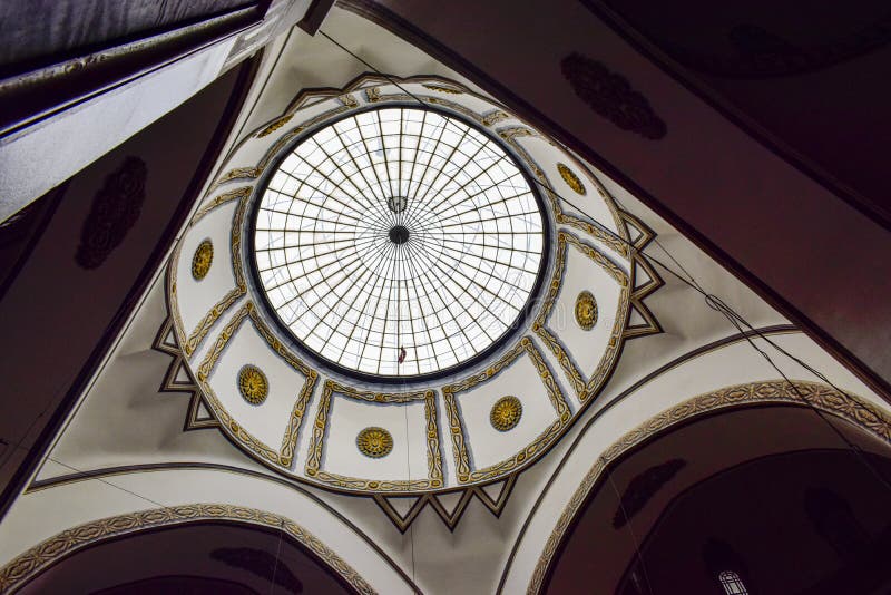 Historical Calligraphy Inside the Mosque Stock Image - Image of ...