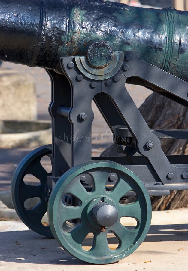 Historical Cannon in Gibraltar Stock Image - Image of large, iron: 679869