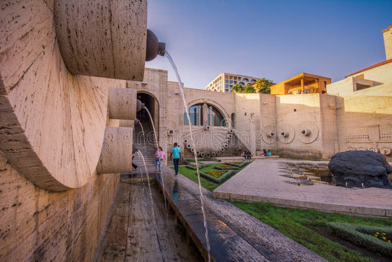 Historical Cascade Complex in Armenia Editorial Photography - Image of ...