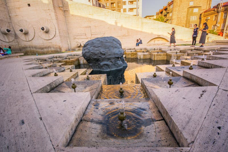 Historical Cascade Complex in Armenia Editorial Stock Photo - Image of ...