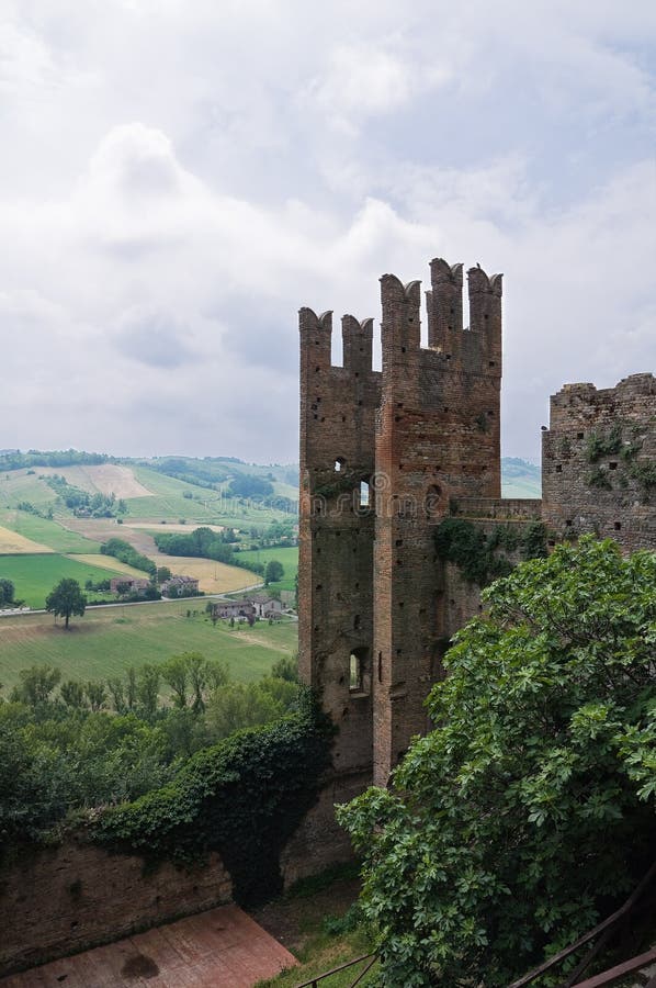 Historical Castle of Emilia-Romagna. Italy. Stock Photo - Image of ...