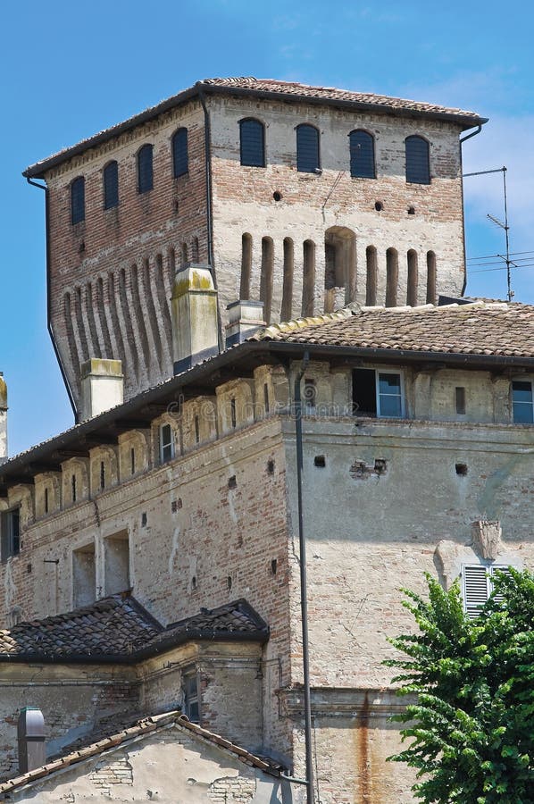 Historical Castle of Emilia-Romagna. Italy. Stock Photo - Image of ...