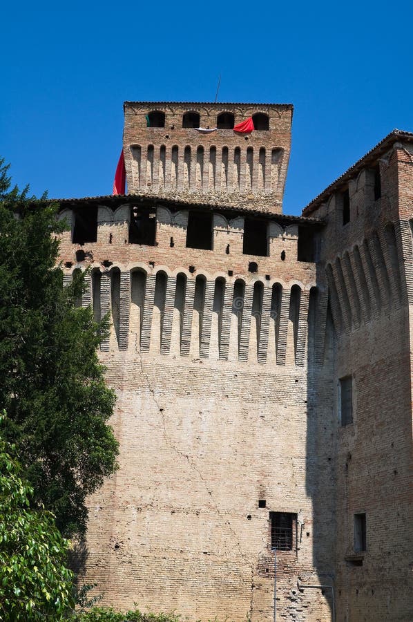 Historical Castle of Emilia-Romagna. Italy. Stock Image - Image of ...