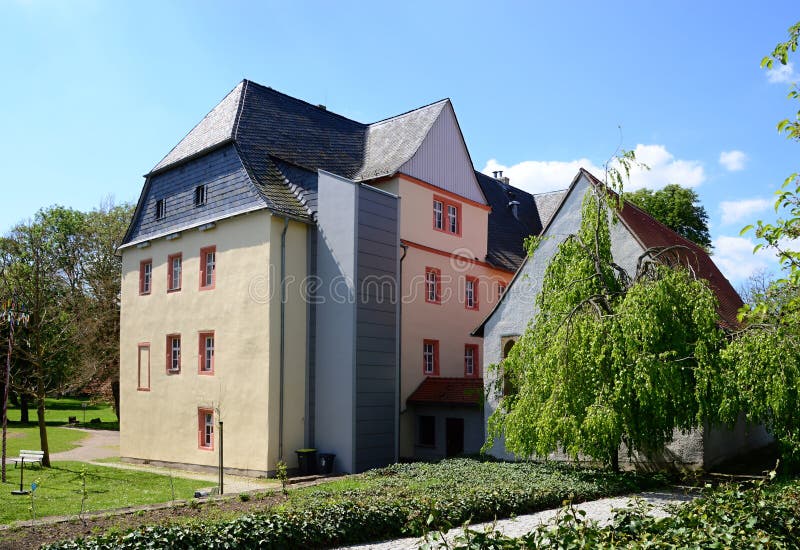 Historical Castle Kromsdorf in the Town Weimar, Thuringia Stock Image ...