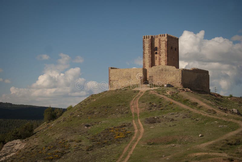 Historical Castle Medieval Conquest of Aragon Stock Photo - Image of ...