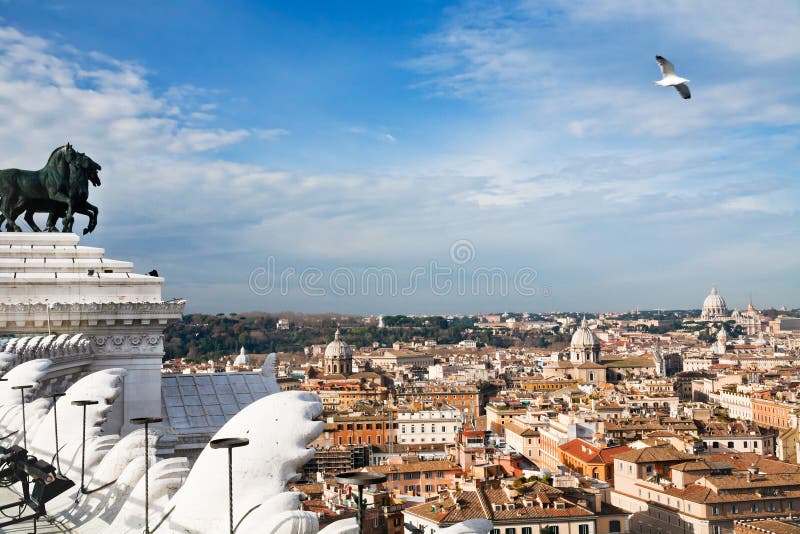 Historical Center of Rome, Italy Stock Photo - Image of city, cityscape ...
