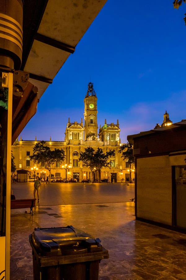 The Historical Center of Valencia City, Spain Stock Image - Image of ...