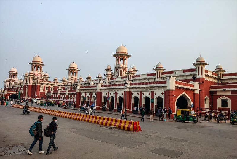 Historical Charbagh Railway Station in Lucknow India Editorial ...
