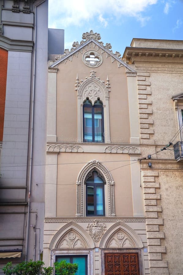 Historical Church. Bari. Puglia. Italy. Stock Image - Image of entry ...