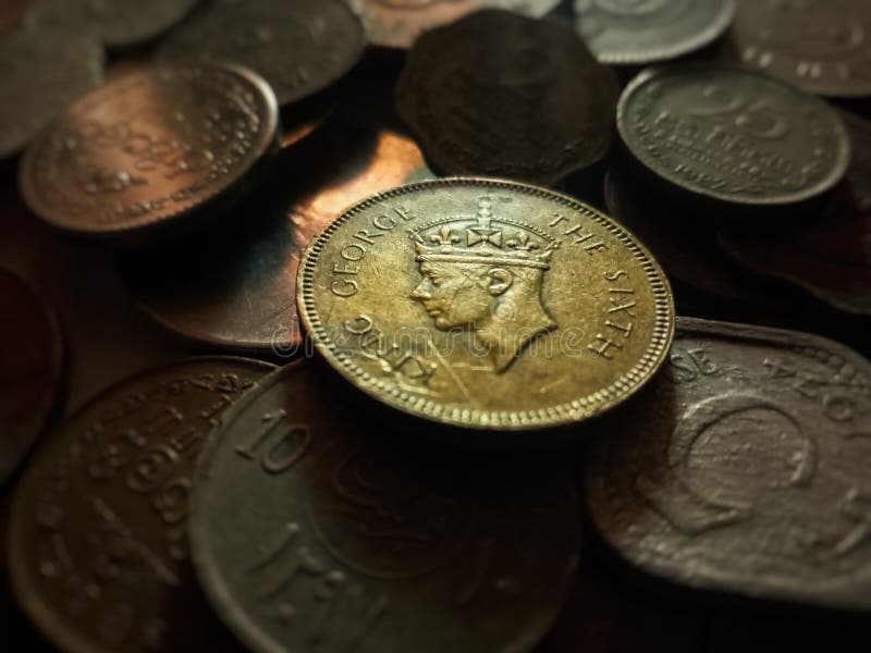 Historical Coins of King George VI Stock Photo - Image of award ...