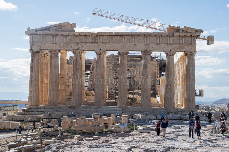 HISTORICAL COLUMNS and ARCHITECTURE from ACROPOLIS, ATHENS Editorial ...